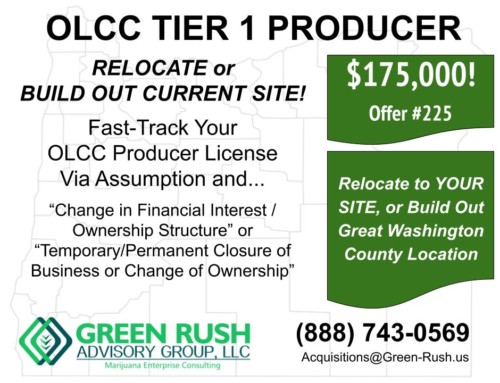 Oregon Marijuana Worker Permit Cheat Sheet - Green Rush Advisory Group LLC